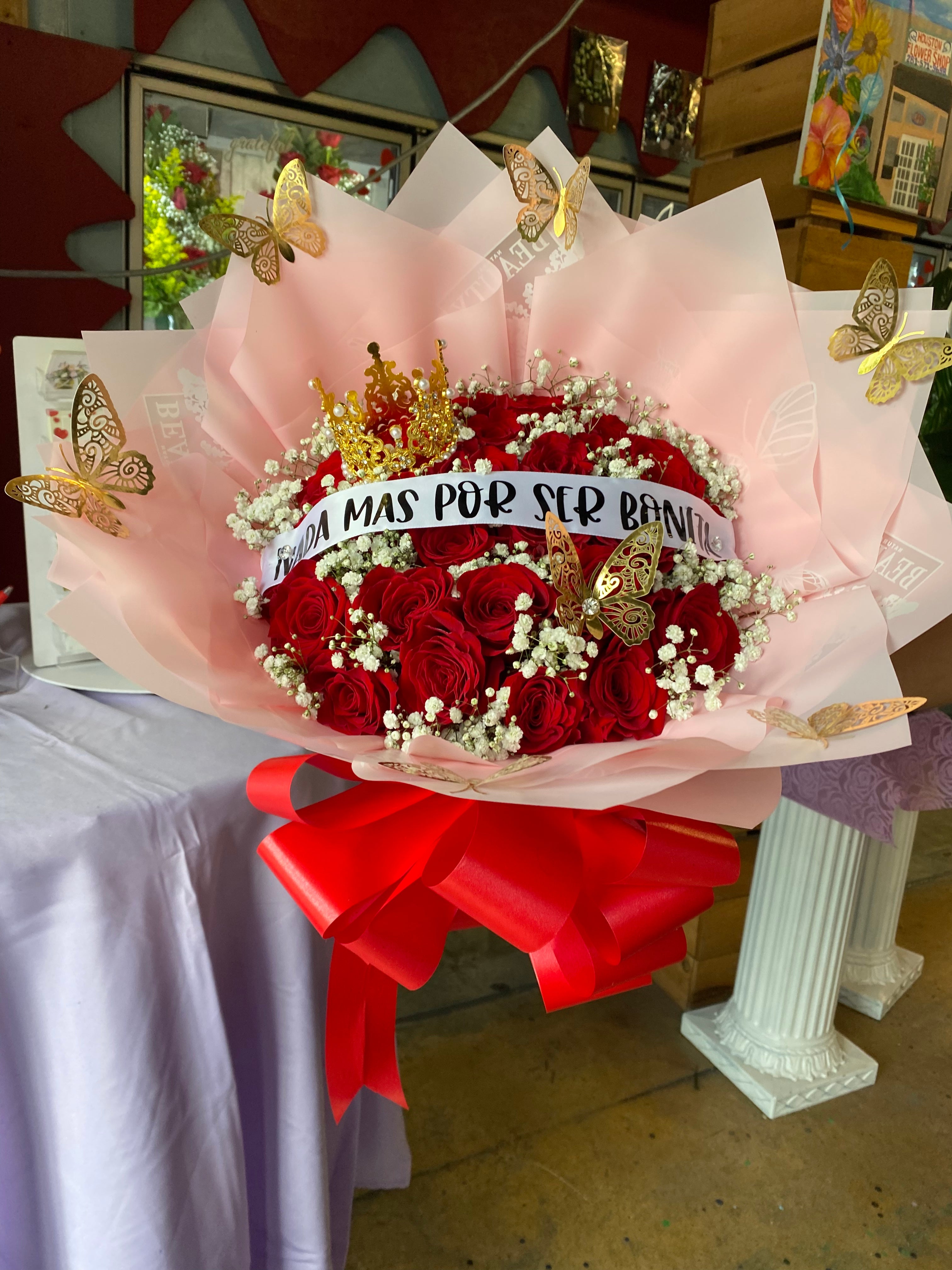 24 Red Princess Luxury ️ – bouquetsbyrubyhtx