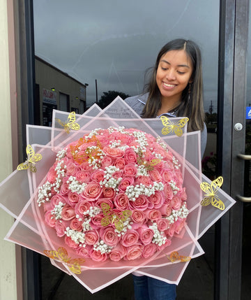 The Best Ramo BUCHONES ! (100 roses +) – Bouquets By Ruby Htx