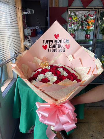 24 rose collection with different designs! – bouquetsbyrubyhtx