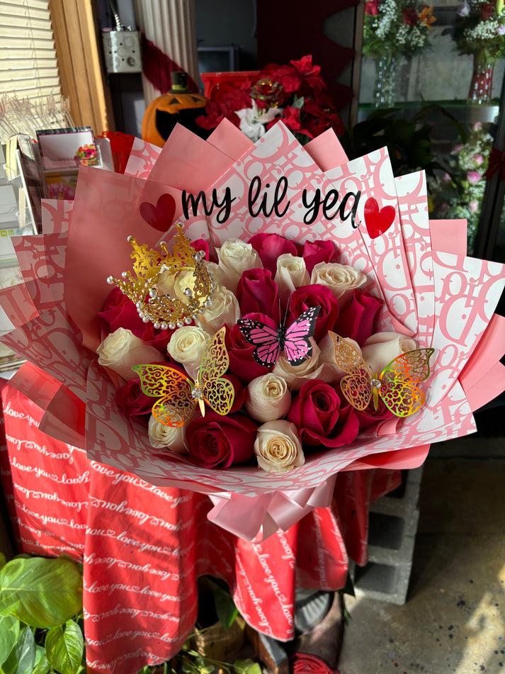 Hot Pink love for my princess ️ – Bouquets By Ruby Htx